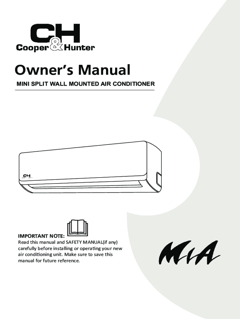 Fillable Online Wall Mounted Mini Split Heat Pump Air Conditioner Fax Email Print - pdfFiller