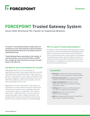 Fillable Online Cross Domain Solutions - Trusted Gateway System Fax ...