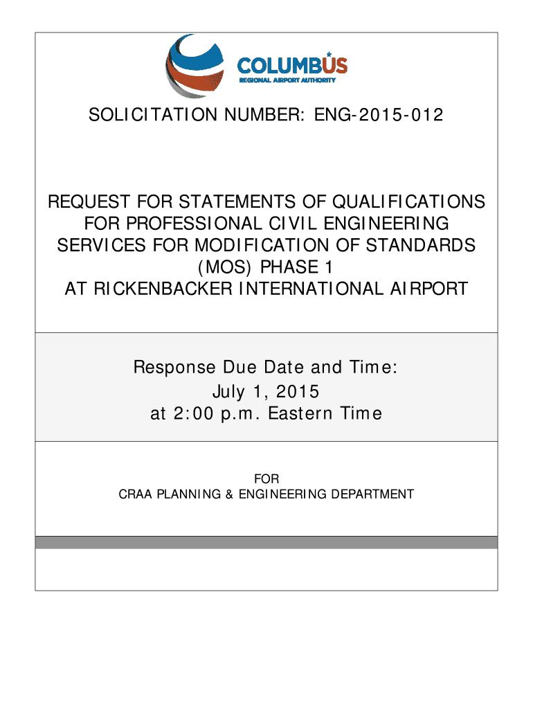 Fillable Online Solicitation number: eng-2015-012 request for ...