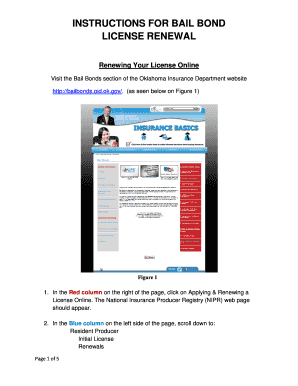 Fillable Online INSTRUCTIONS FOR BAIL BOND Fax Email Print - pdfFiller