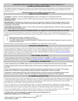 Fillable Online calguard ca (USERRA) INFORMATION SHEET - calguard ca ...