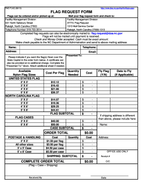 Fillable Online doa nc FMD FLAG (0913) - doa nc Fax Email Print - pdfFiller