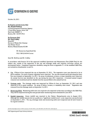 Site Inspection Letter - Fill Online, Printable, Fillable, Blank ...