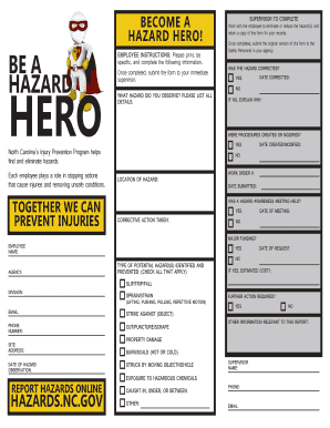 Fillable Online Hazard Hero printable form.indd Fax Email Print - pdfFiller