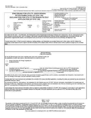 Fillable Online uspto sb0103(German) Fax Email Print - pdfFiller