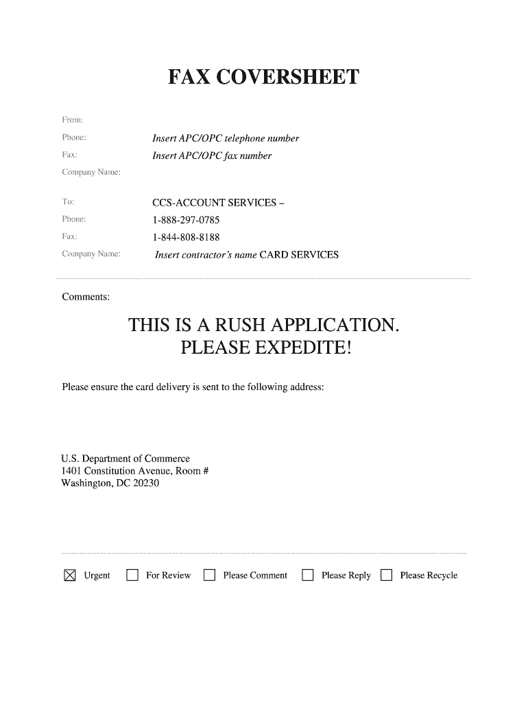 Fillable Online osec doc IBA Expedited Application Coversheet Template ...