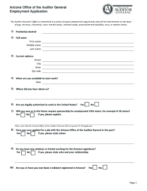 Fillable Online azauditor Arizona Office of the Auditor General ...