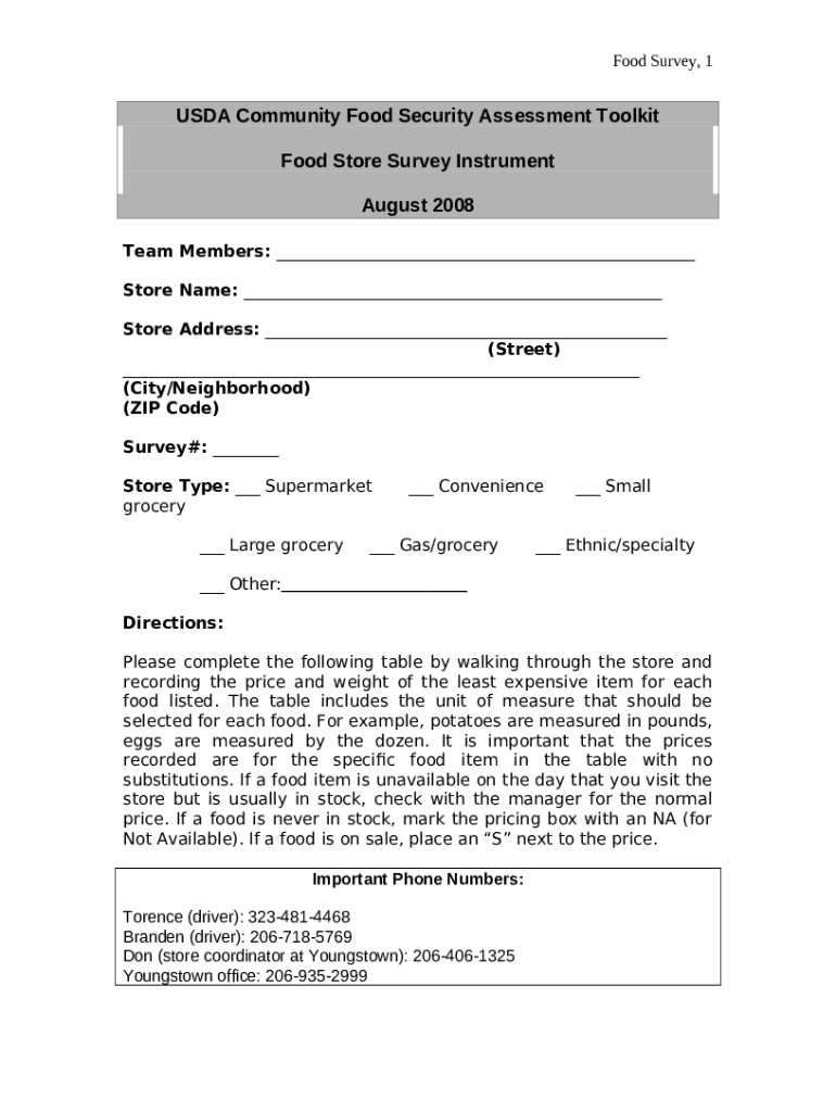 Where's the Food? A Community Food Assessment Toolkit - courses ...