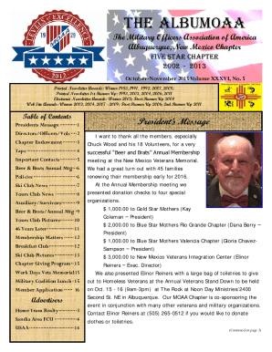 Fillable Online El Paso Chapter of MOAA History Fax Email Print - pdfFiller