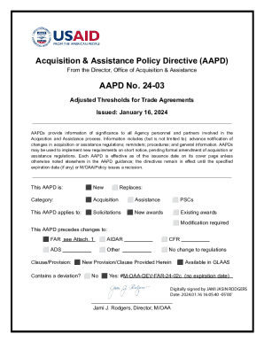 Fillable Online AAPD 2024-03 Class Deviation to Implement Adjusted ...