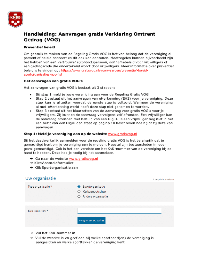 Invulbaar Online Veelgestelde vragen VOG en de gratis VOG-regeling Faxnummer Email Afdrukken ...