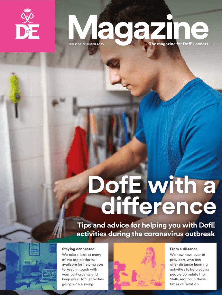 Fillable Online The DofE award changes show you don't have to climb a ...