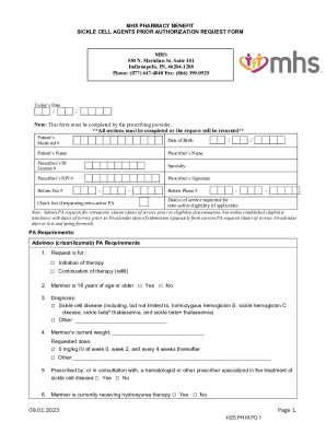 Fillable Online Mhs Hip Prior Authorization Fax Email Print - pdfFiller