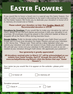 Fillable Online 6 Easter Offering Sample Letters for Your Church Fax ...