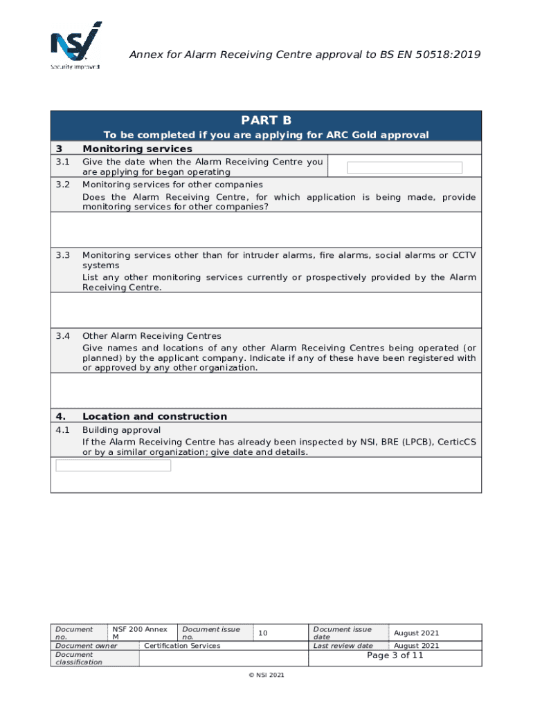 ARC Gold Approval Application Form - Blank Fillable Template | Fill Out ...