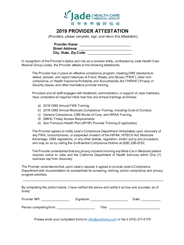 Fillable Online (Providers, please complete, sign, and return this ...