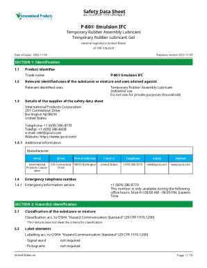Fillable Online Clear Guide Wire Pulling Lubricant Safety Data Sheet ...