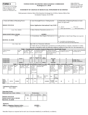 Science Applications International Corp SAIC Doc Template | pdfFiller