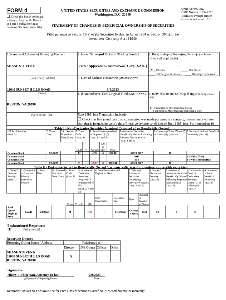 Science Applications International Corp SAIC Doc Template | pdfFiller