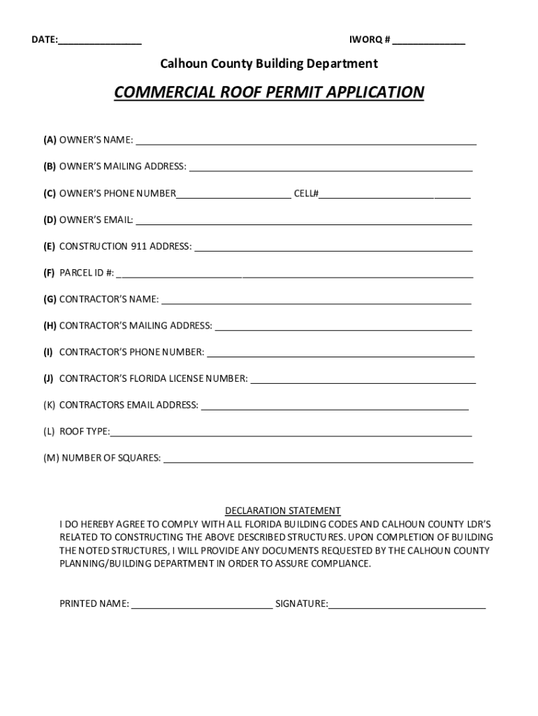 Fillable Online COMMERCIAL BUILDING PERMIT APPLICATION NOTE Fax Email Print - pdfFiller