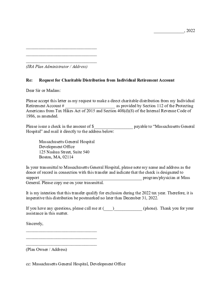 Fillable Online Sample request from plan owner to IRA administrator for ... - NET Fax Email ...