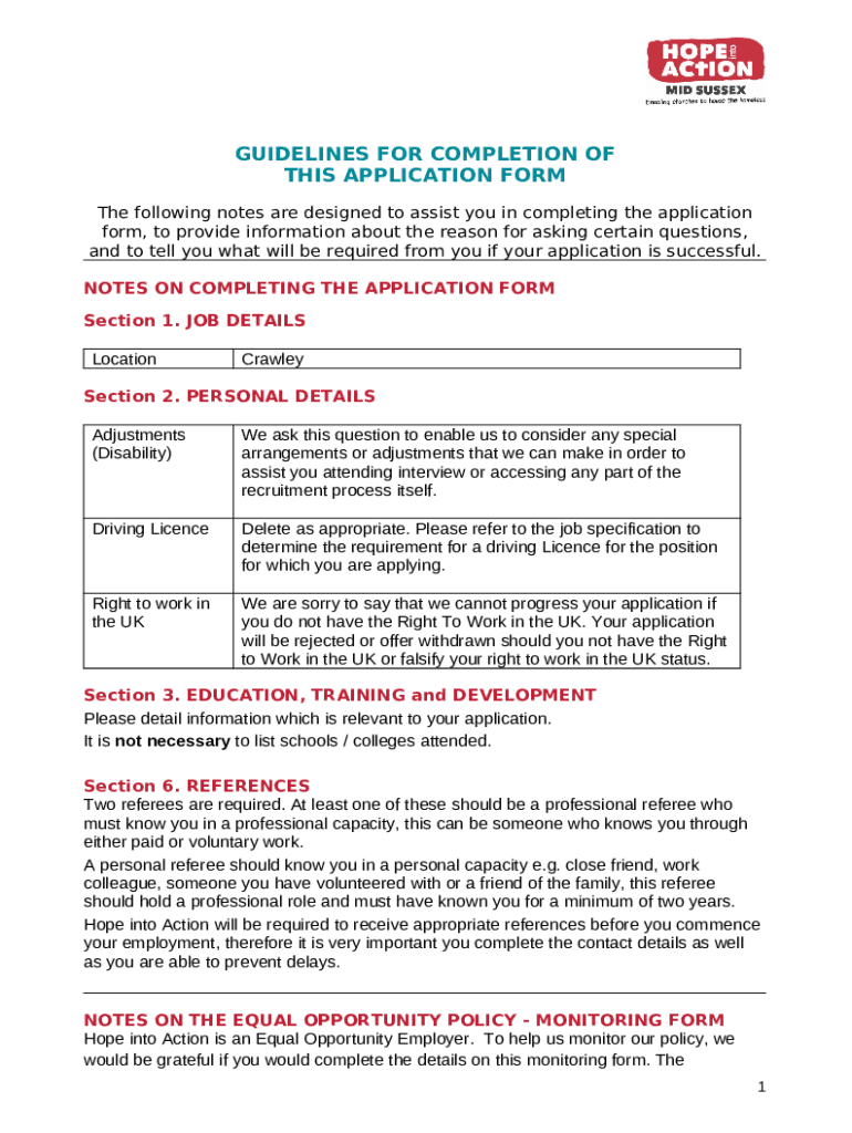 Hope into Action: Mid Sussex: HiA Doc Template | pdfFiller