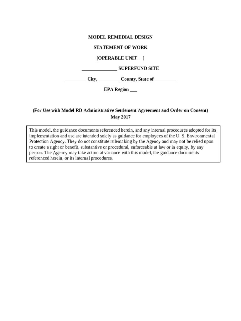Issuance of Revised Model Administrative Settlement ... Doc Template | pdfFiller