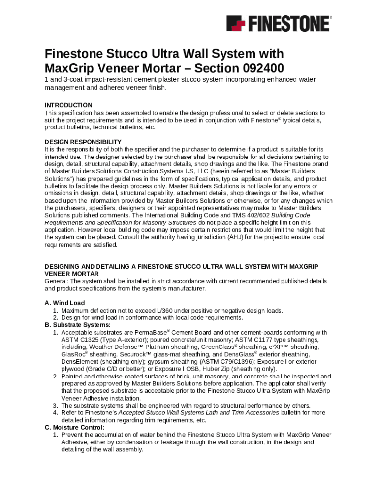 finestone-specification-stucco-ultra-with-maxgrip.docx. Senergy Stucco ...