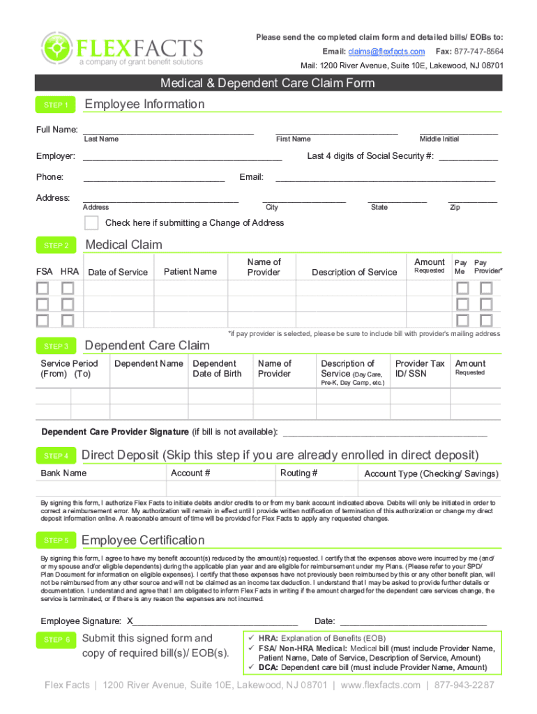 Fillable Online Please send the completed claim form and detailed ELOOV ...