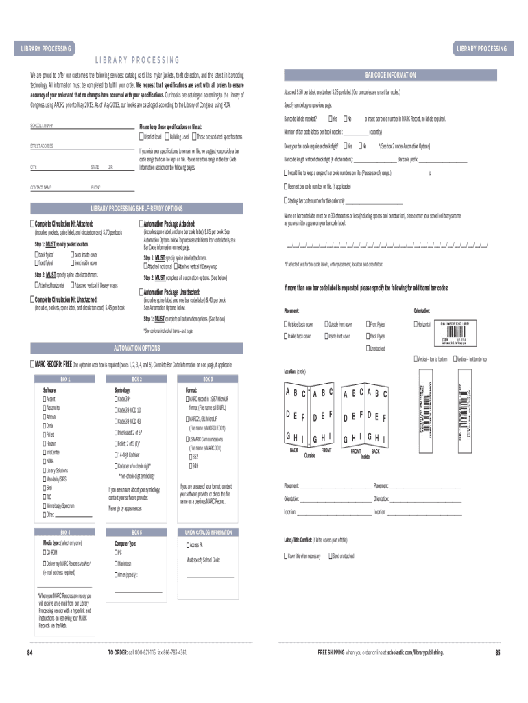 Fillable Online Step-by-Step Guide to Building a Library Barcode ...