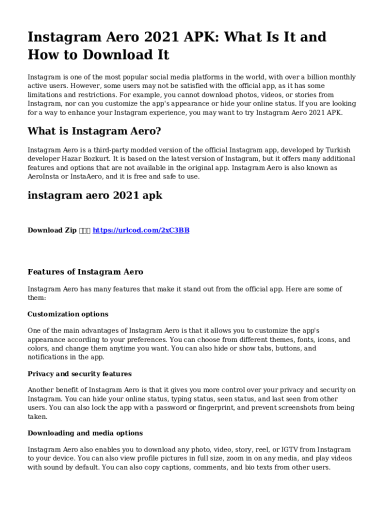 Fillable Online Insta Aero APK for Android - Download Fax Email Print - pdfFiller