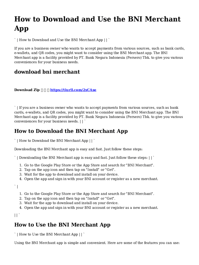 Fillable Online Import Bank Statement BNI Business Fax Email Print ...