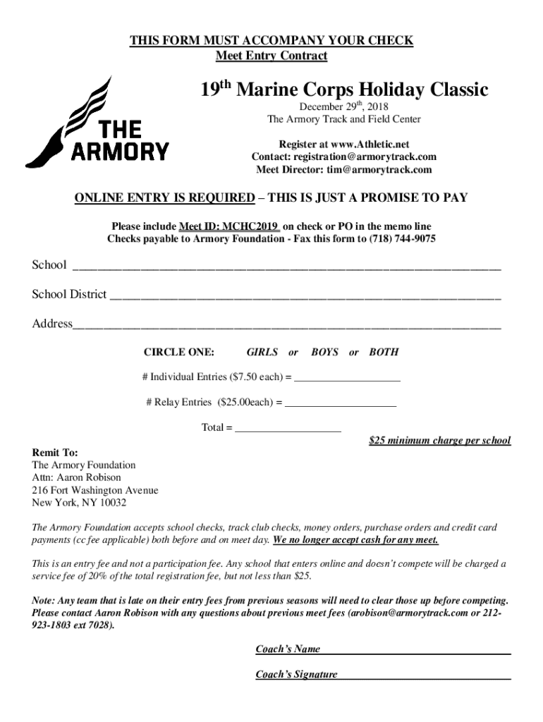 Fillable Online 19 Marine Corps Holiday Classic Fax Email Print - pdfFiller