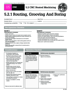 Fillable Online 5.2 CNC Nested Machining Fax Email Print - pdfFiller