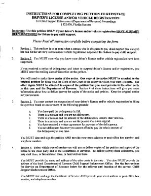 Fillable Online 38-PETITION TO REINSTATE DRIVER LICENSE & VEHICLE ...