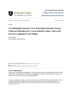 Fillable Online The Yo-Yo intermittent recovery test : a useful tool ...