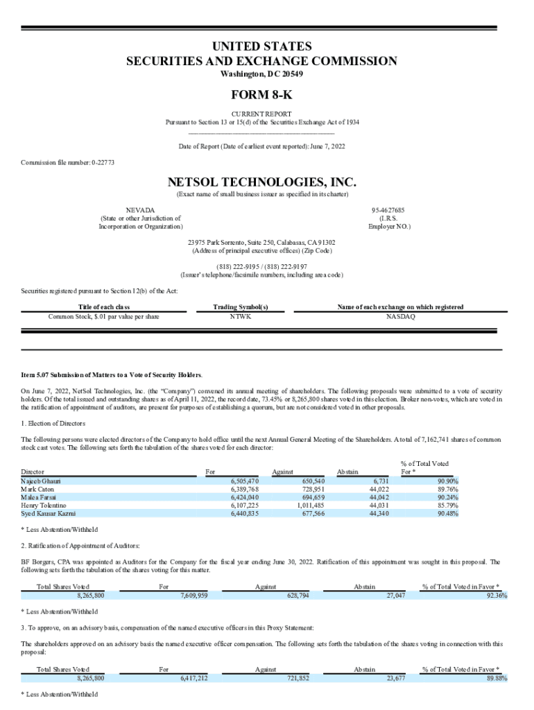 Fillable Online The following proposals were submitted to a vote of security Fax Email Print ...