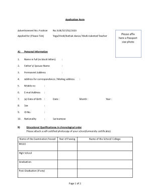 Fillable Online Application Form 2023(vacancy announcement).docx Fax ...