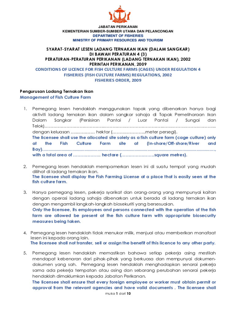 Fillable Online permohonan lesen-lesen perikanan - Department of ...