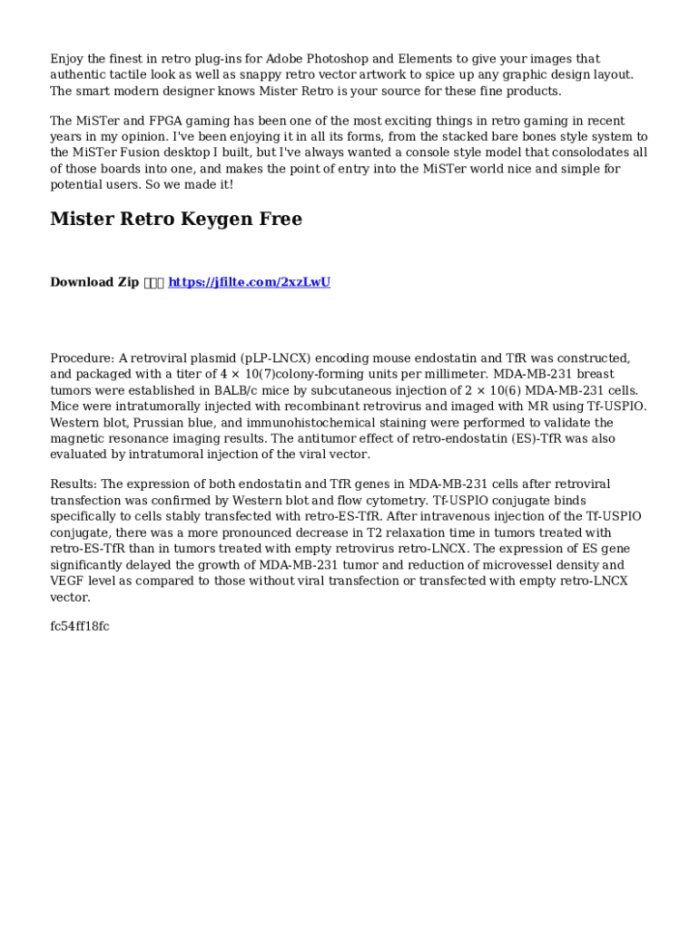 Fillable Online 9 retro-style Photoshop plug-ins impart a vintage film ...