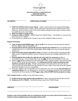 Fillable Online Signed and dated HUD Form 52670-A Part 2 (cover sheet ...