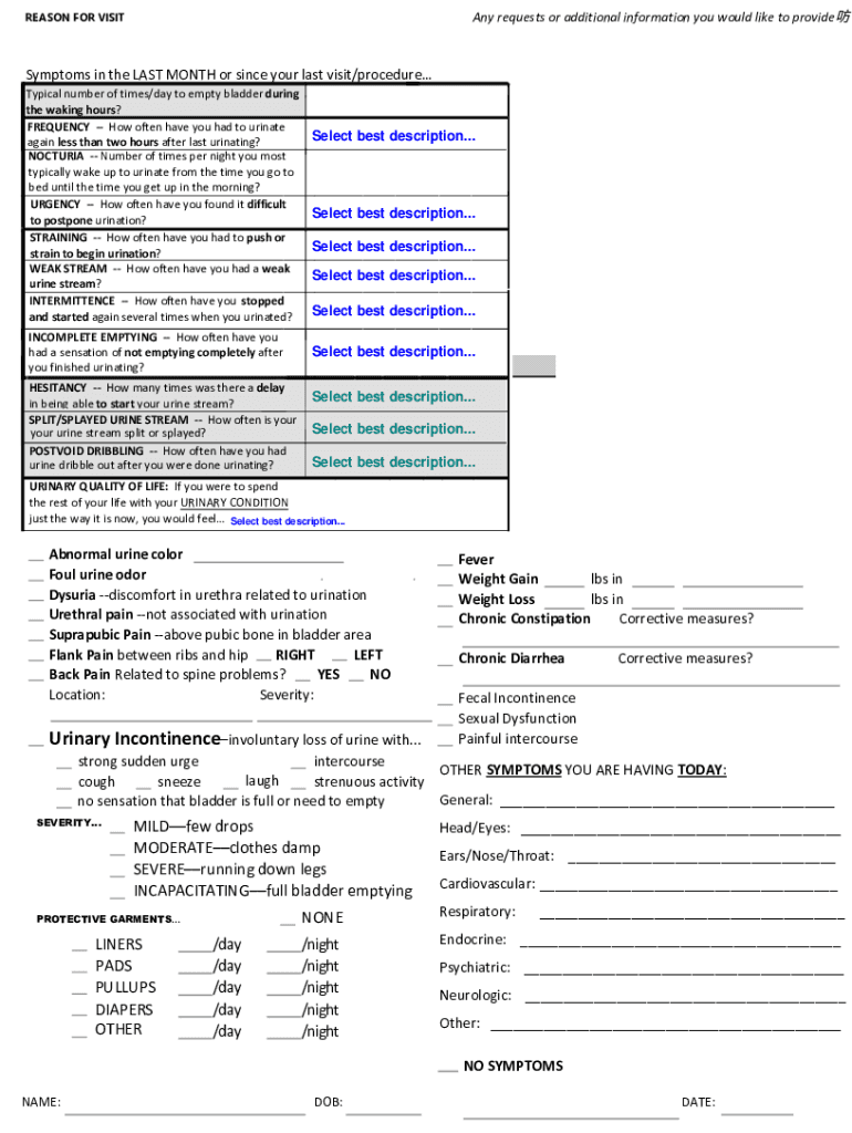Fillable Online Urinary Retention: Causes, Diagnosis & Treatment Fax Email Print - pdfFiller