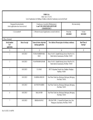 Fillable Online Dec 10, 2023, 11:46 PM FORM 11A (Refer rules 15 & 16 ...