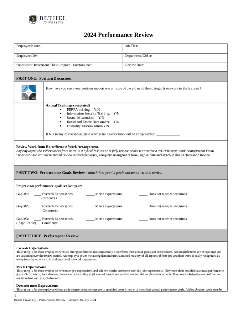 2005-2006 Employee Perance Planning and Progress Documentation Doc Template | pdfFiller