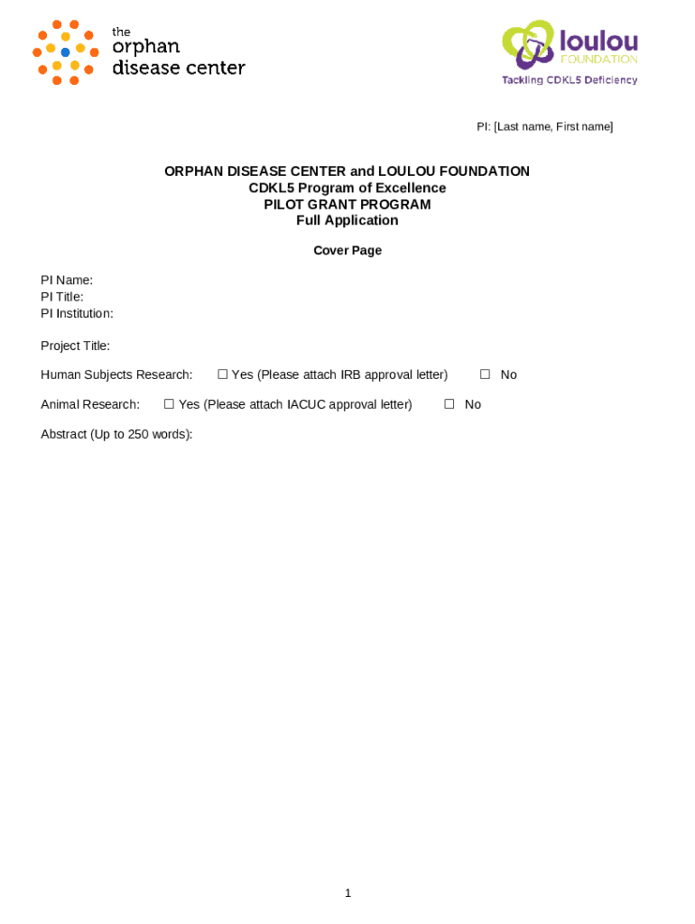 Full Application Template Doc Template | pdfFiller