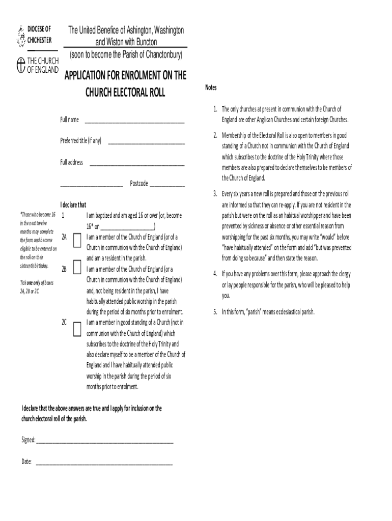 Fillable Online Documents - Application for Enrolment on Electoral Roll Fax Email Print - pdfFiller