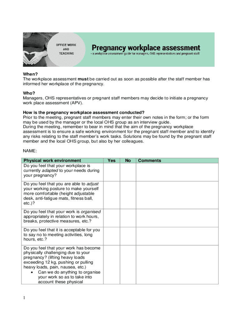 Fillable Online Workplace Hazards and Pregnancy - What's an Employer to Do? Fax Email Print ...