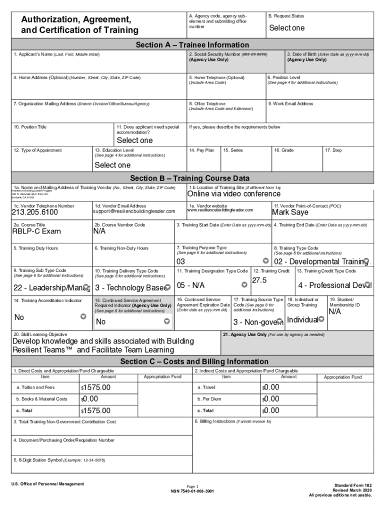 Fillable Online DD Form 1556-1, Request, Authorization, Agreement ...