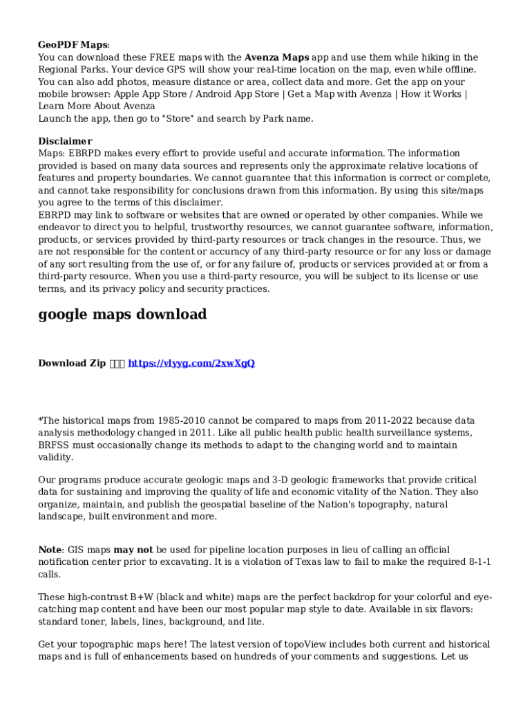 Fillable Online Avenza Maps: Offline Mapping on the App Store - Apple ...