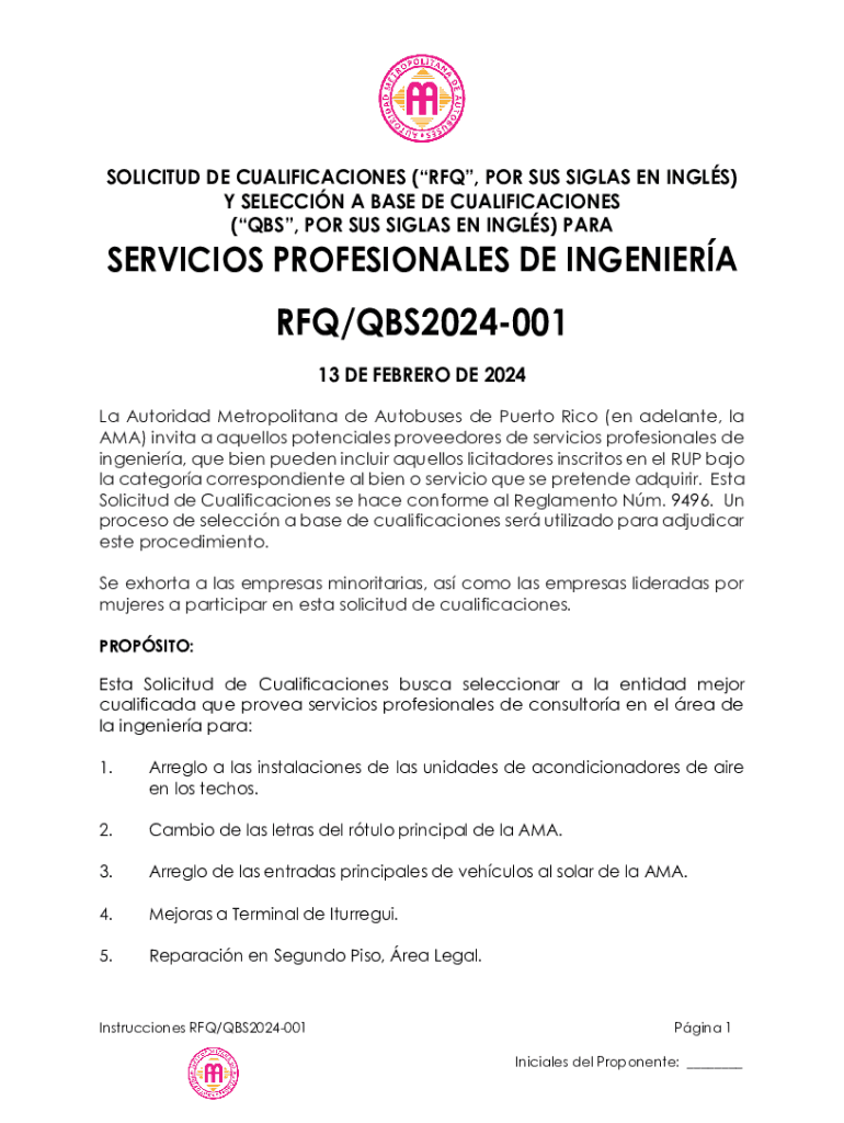 Fillable Online Request for Qualifications (RFQ) CO Monitoring Project Fax Email Print - pdfFiller